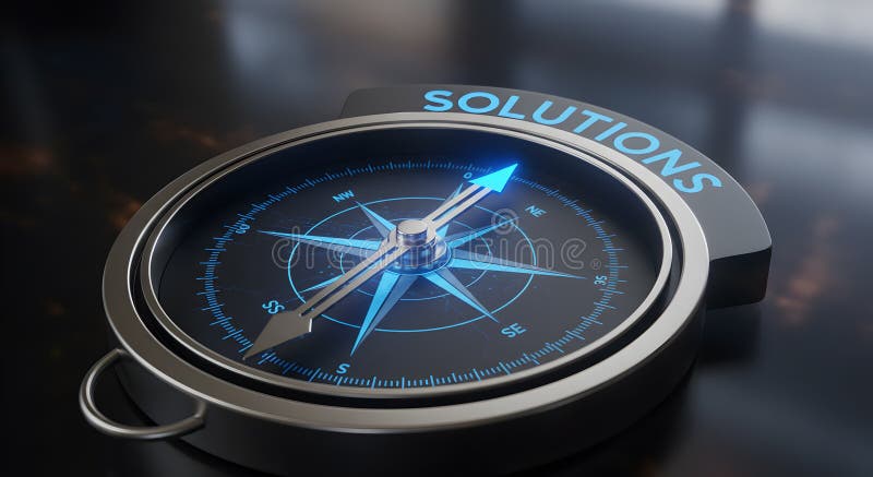 Compass Guide Solutions Stock Illustrations – 321 Compass Guide ...