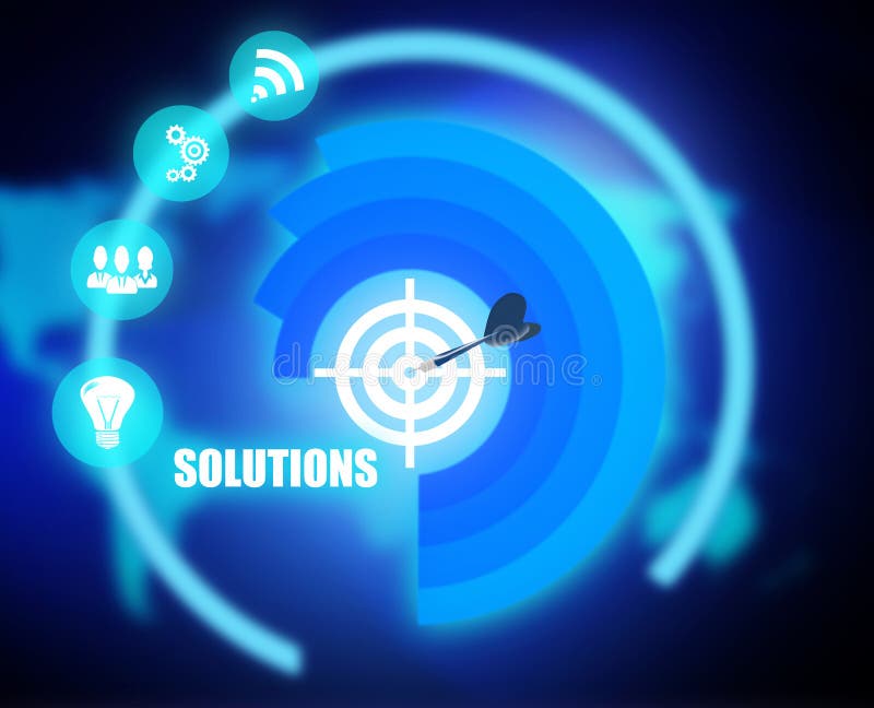 Solutions Concept Plan Graphic Stock Illustration - Illustration of ...