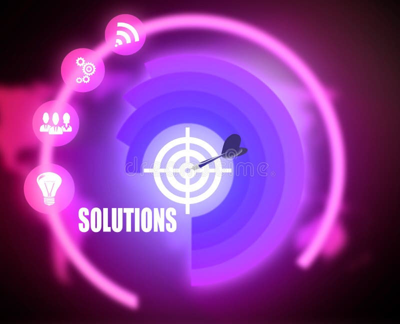 Solutions Concept Plan Graphic Stock Illustration - Illustration of ...
