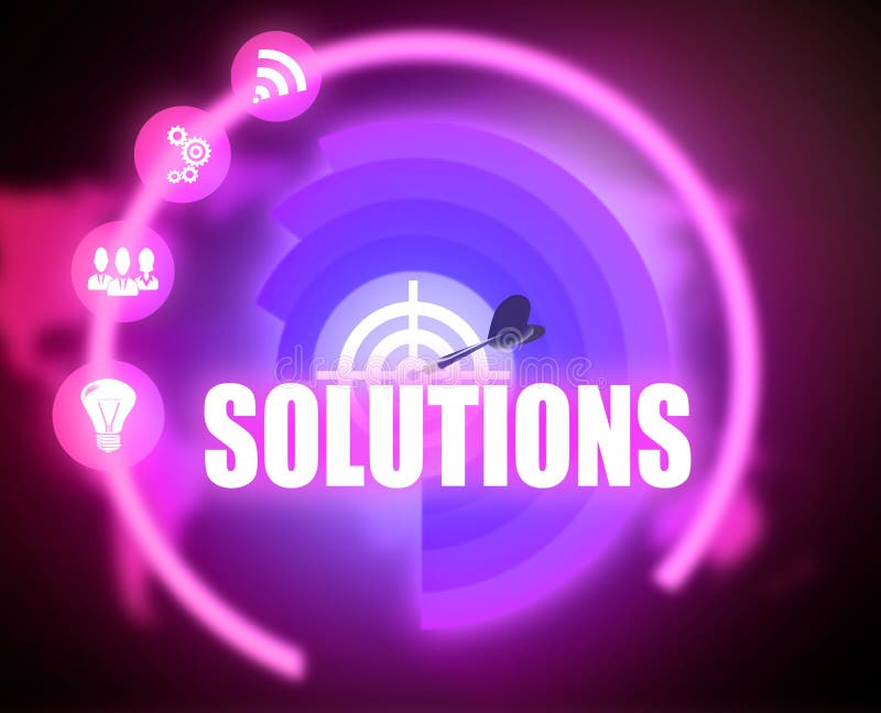 Solutions Concept Plan Graphic Stock Illustration - Illustration of ...