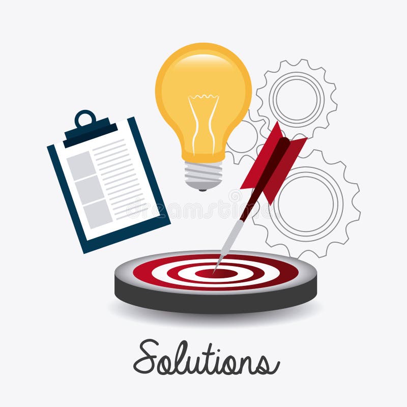 Solutions design. stock illustration. Illustration of solutions - 62259737