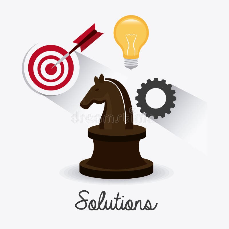 Solutions design. stock illustration. Illustration of archery - 62259878