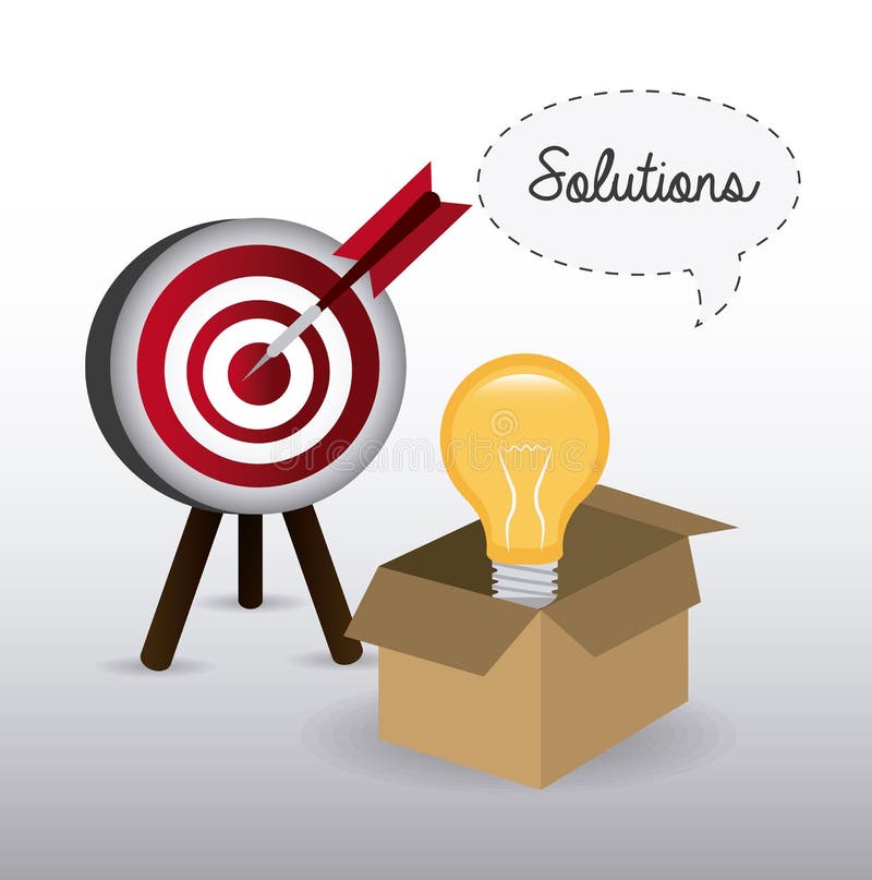 Solutions design. stock illustration. Illustration of finance - 62259938