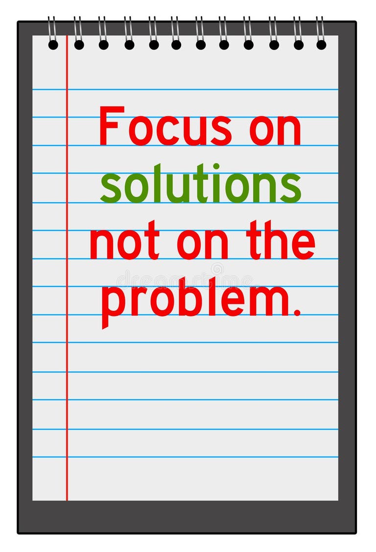 Focus Solutions Not Problems Stock Illustrations – 10 Focus Solutions ...