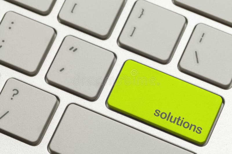 Solutions Key stock photo. Image of keyboard, advice - 40234596