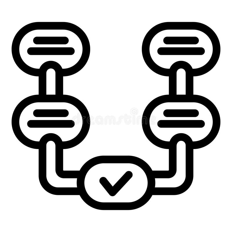 Solutions Oriented Icon Outline Vector. Making Right Decision Stock ...