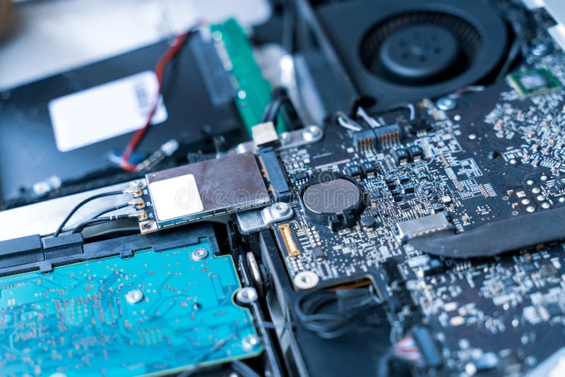 Solutions Services Electronic Hardware. Engineer Technician Man Upgrade ...