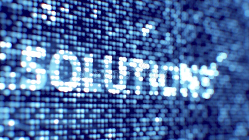 Solutions Technology stock illustration. Illustration of blue - 45231126