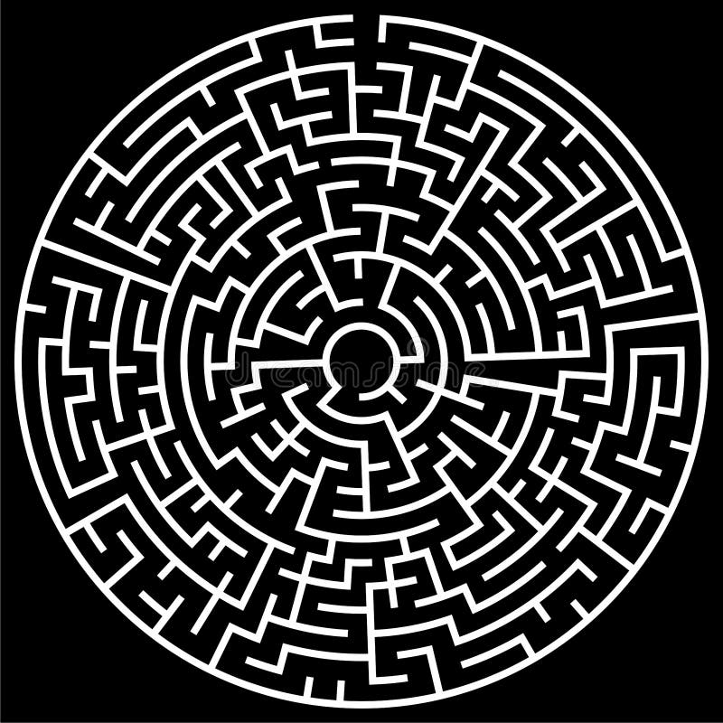 Solvable Maze Labyrinth Vector Ilustration Stock Vector - Illustration ...