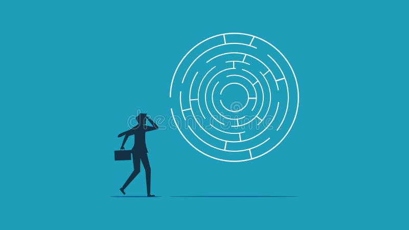Solve Business Problems. Businessman Thinking To Solve a Maze Stock ... Solve Business Problems. Businessman Thinking To Solve a Maze Stock ...