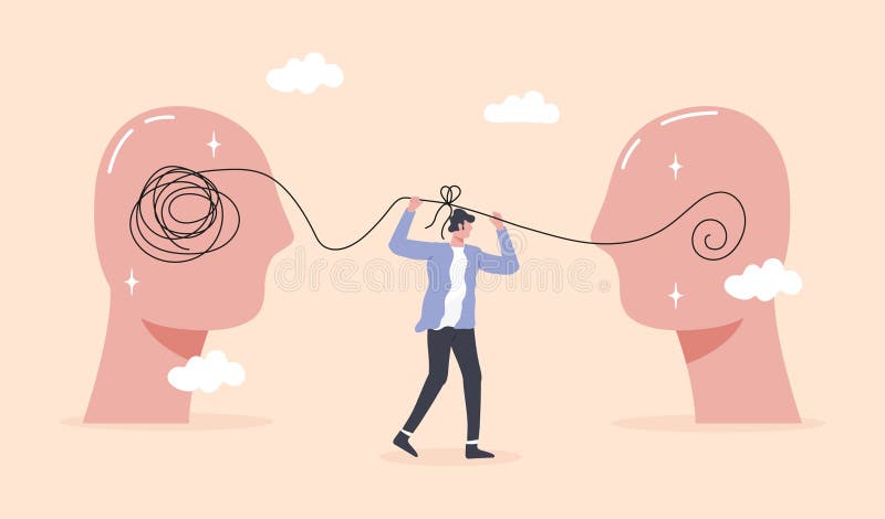 Solve of Problems. Communication for Success, Connect Idea. Onfused ...