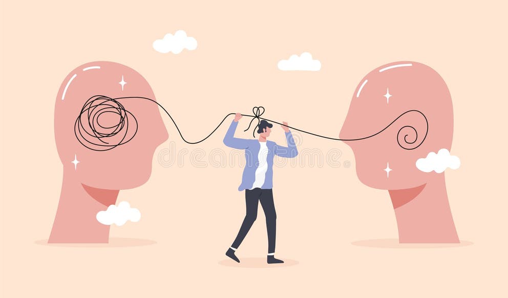 Solve of Problems. Communication for Success, Connect Idea. Onfused ...