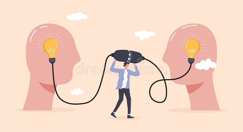 Solve of Problems. Office Worker Holding a Cable with Socket and Plug ...