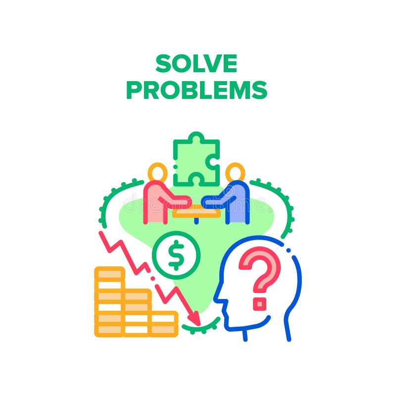 Solve Problems Vector Concept Color Illustration Stock Vector ...