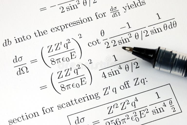 Solve Some Complicated Mathematics Question Stock Image - Image of ...