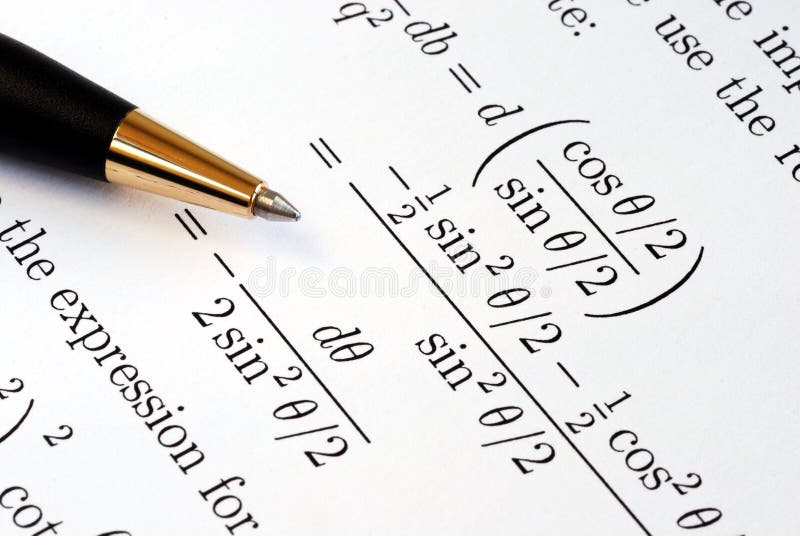 Solve Some Complicated Mathematics Questions Stock Photo - Image of ...