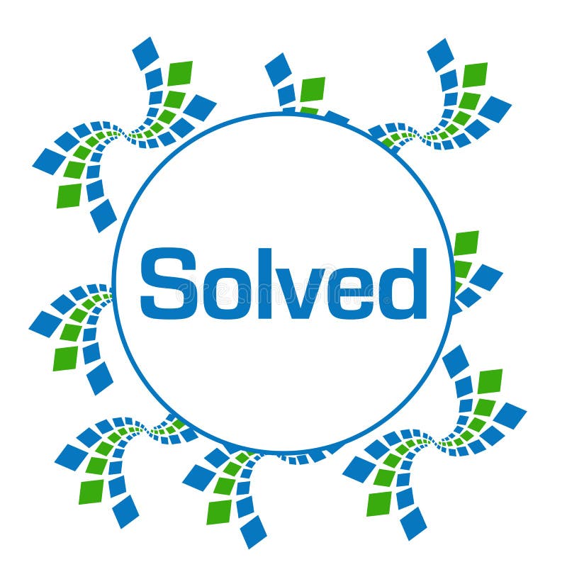Solved Green Blue Abstract Squares Circular Stock Illustration ...