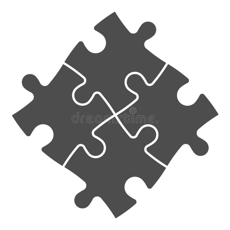Four Pieces Square Puzzle Stock Illustrations – 1,037 Four Pieces ...
