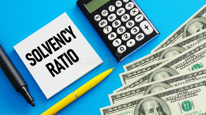 Solvency Ratio is Shown Using the Text Stock Image - Image of economy ...
