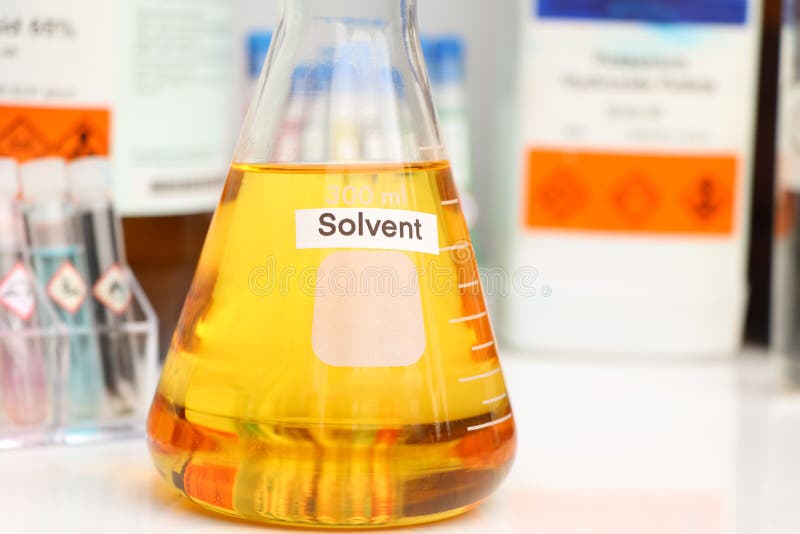 Solvent , a Chemical Used in Laboratory or Industry Stock Photo - Image ...