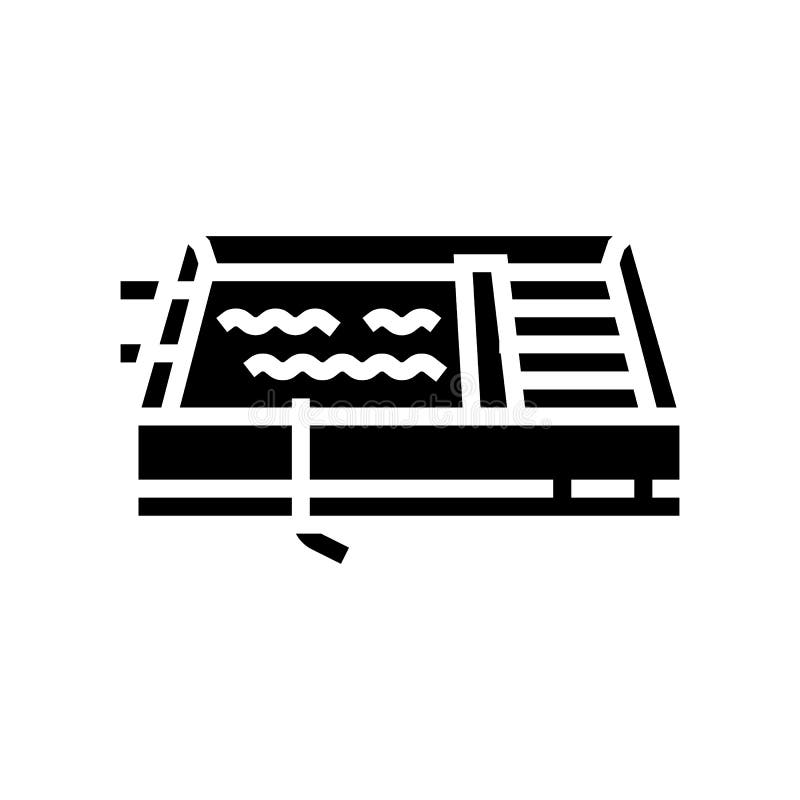 Solvent Extraction Tanks Copper Glyph Icon Vector Illustration Stock ...