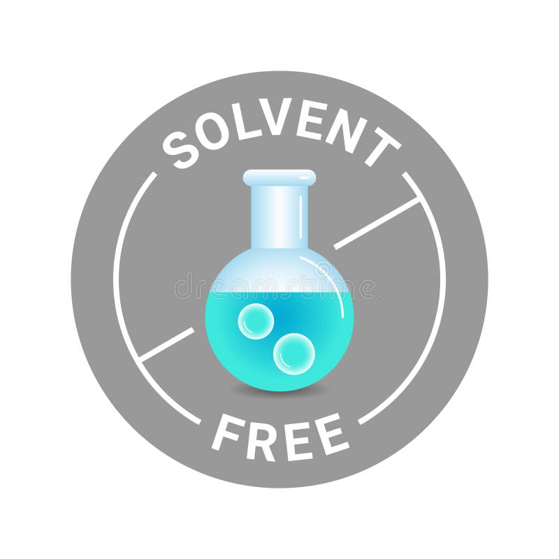 Solvent Free Product Vector Badge Icon Stock Vector - Illustration of ...