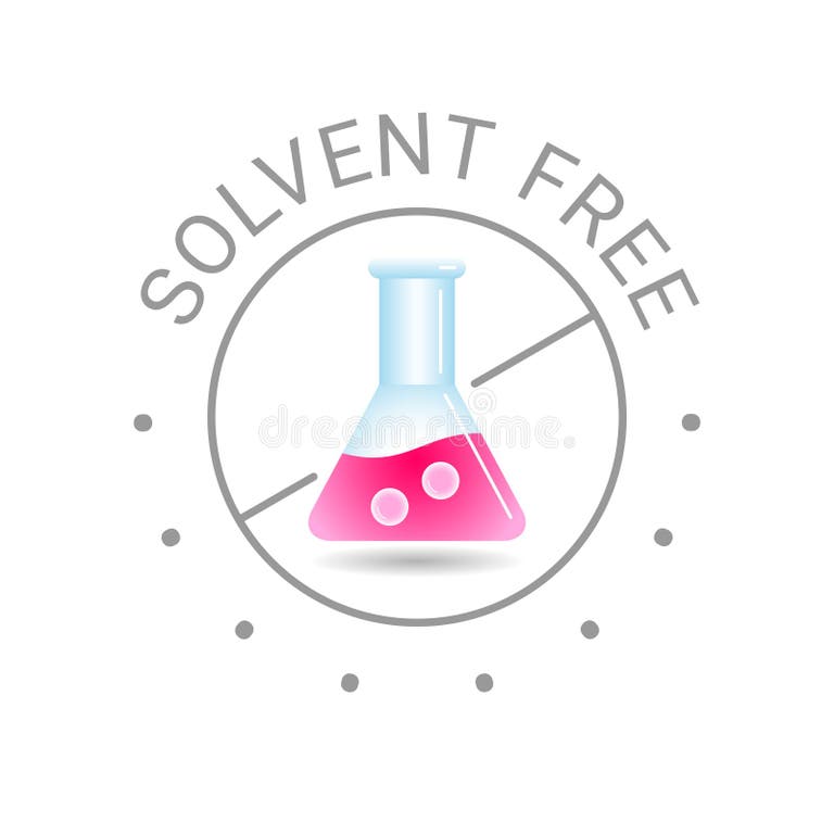 Solvent Free Product Vector Badge Icon Stock Vector - Illustration of ...