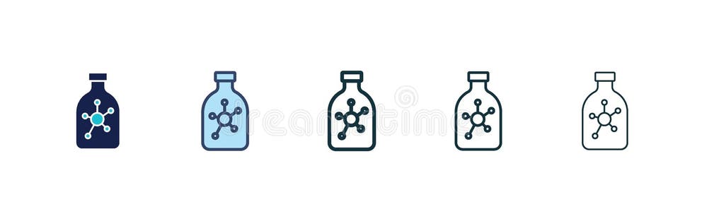 Solvent Icon Vector Set on White Background Stock Vector - Illustration ...