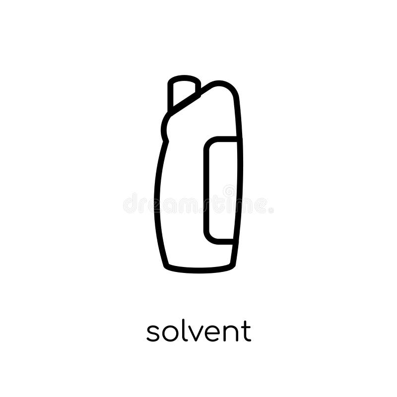 Linear Solvent Icon from Cleaning Outline Collection. Thin Line Solvent ...
