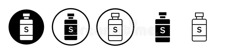 Solvent Line Icon Isolated on White Background Stock Illustration ...