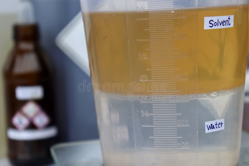 Solvent and water stock image. Image of container, glass - 184436595