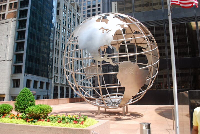 Chicago world globe editorial photo. Image of world - 109999706