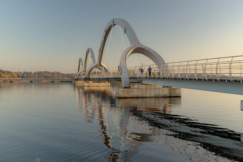 Solvesborg Pedestrian Bridge Left Side Editorial Photo - Image of ...