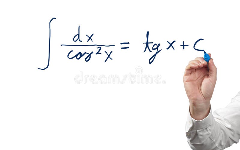 Solving integral equation. stock photo. Image of integral - 30517000