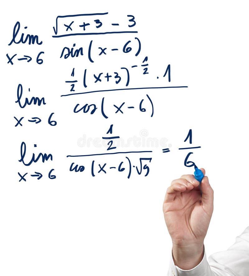Solving limit equation. stock image. Image of study, learn - 30516967