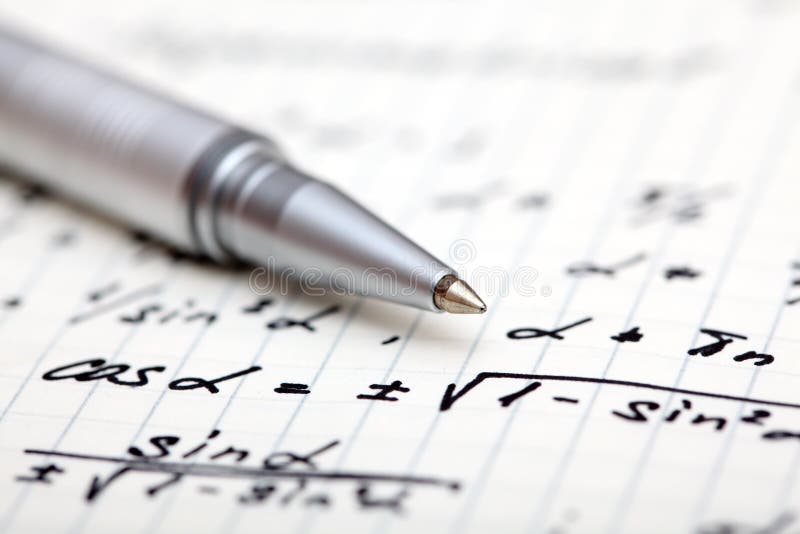 Solving Mathematical Problem Stock Photo - Image of mathematical ...