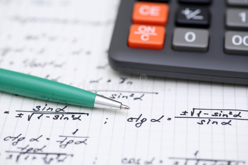 Solving Mathematical Problem Stock Image - Image of equations ...