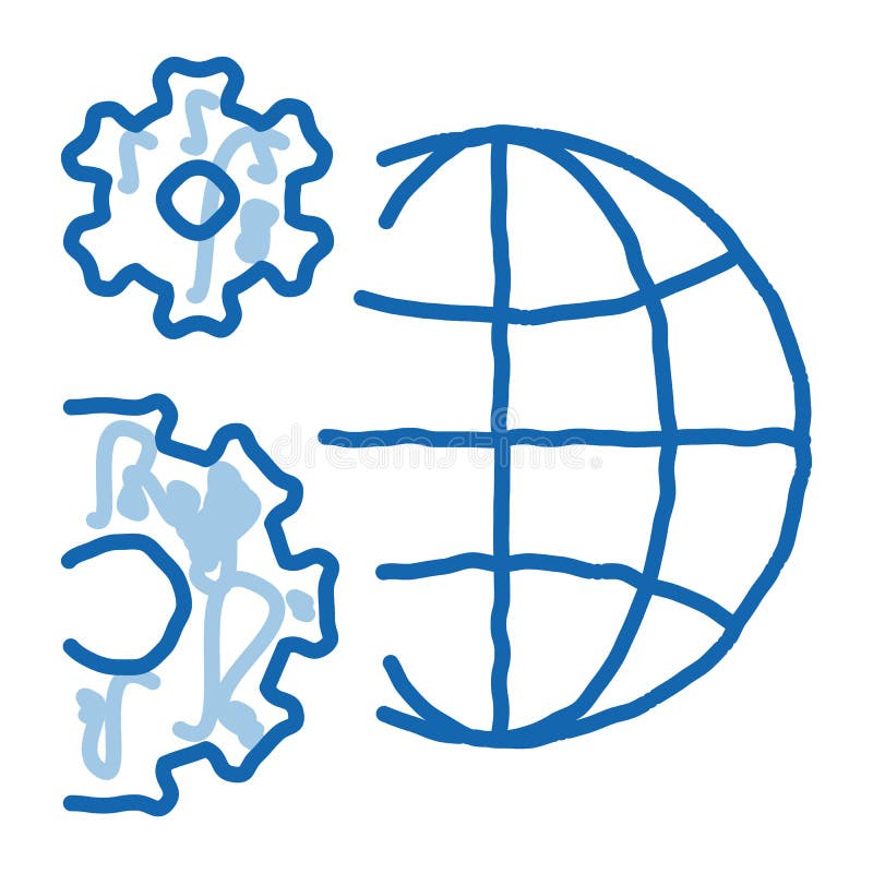 Solving Planet Problems Doodle Icon Hand Drawn Illustration Stock ...