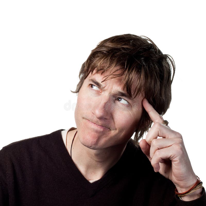 Solving a problem stock image. Image of expression, shot - 21032933