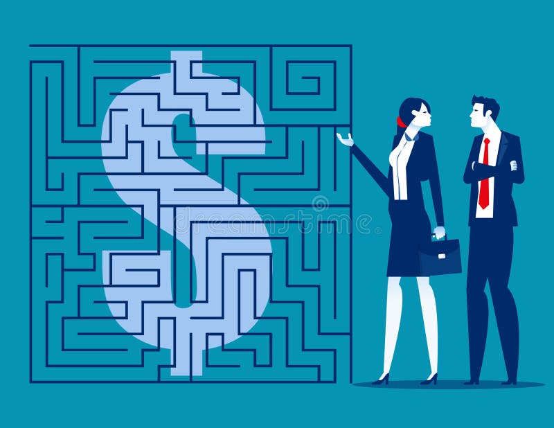 Solving Problems and Deciding Strategy Plan Direction. Business Maze ...