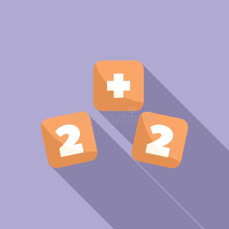 Solving Simple Math Problems Visually Stock Vector - Illustration of ...