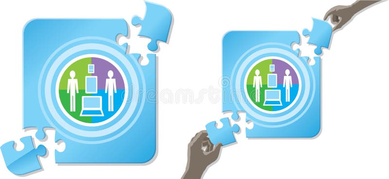 Solving tech problems stock vector. Illustration of support - 35901554