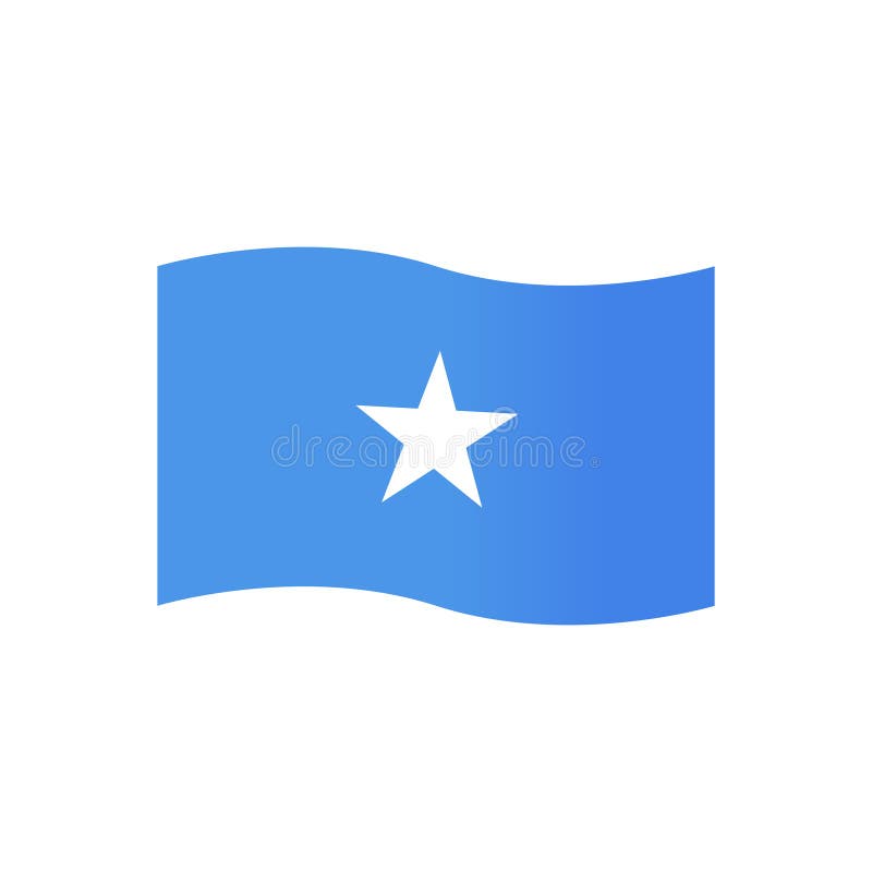 Somali flag icon vector stock vector. Illustration of white - 310400320