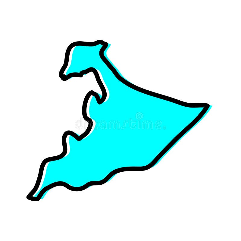 Somali Region of Ethiopia Vector Map Design Stock Vector - Illustration ...