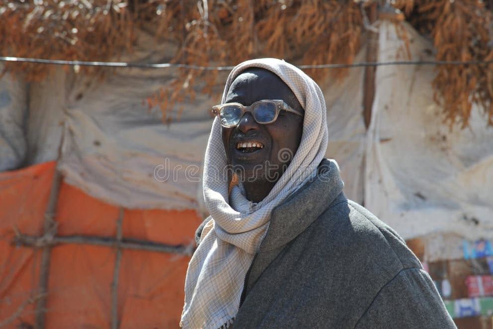 In the Somali village editorial photography. Image of travel - 38187017