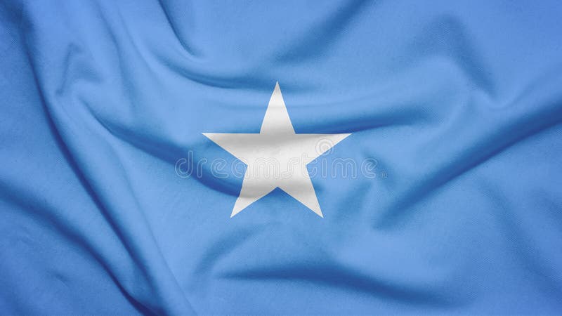 Somalia Flag with Fabric Texture Stock Image - Image of ripple, ripples ...