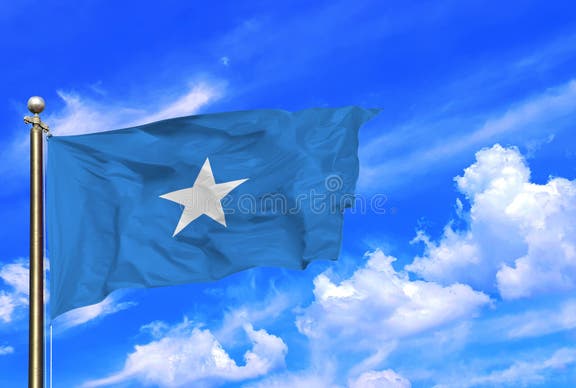 Somalia Flag - Unity Under the Star Stock Photo - Image of resilience ...