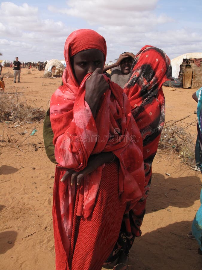 Somalia Hunger Refugee Camp Editorial Photography - Image of african ...