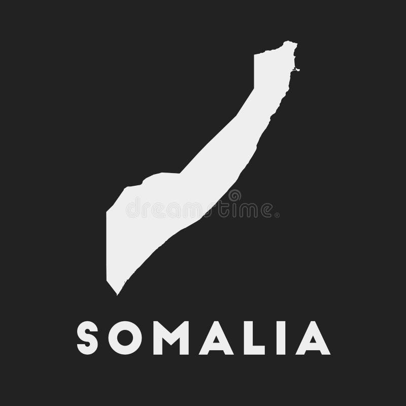 Somalia Map, Stylish Location Icon with Somalia Map and Flag Stock ...