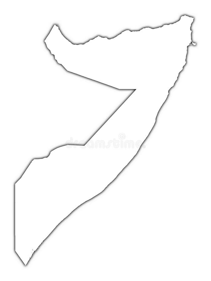Somalia outline map stock illustration. Illustration of background ...